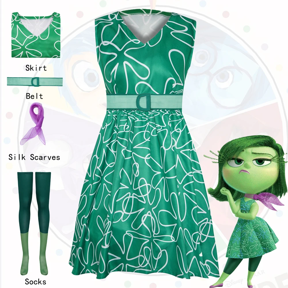 Disfraz-de-Cosplay-de-pel-cula-Inside-Out-para-ni-a-disfraz-de-disgusto ...