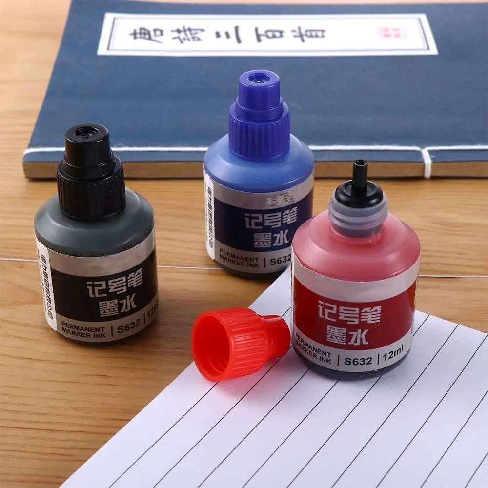 Instantly-Dry-Waterproof-Oil-Ink-Black-Red-Blue-Paint-Pen-Ink-Marker ...