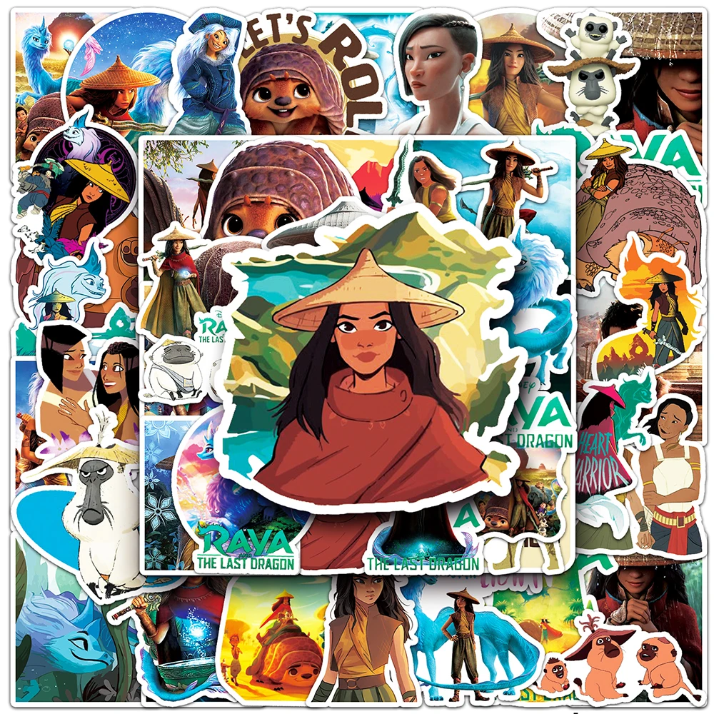10-30-50pcs-Disney-Movie-Raya-and-The-Last-Dragon-Stickers-Anime ...