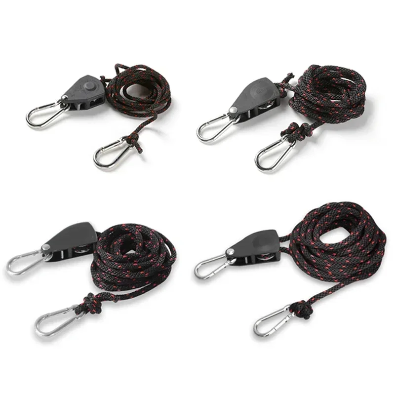 4Pcs-Tent-Adjustable-Rope-Fastener-Fixed-Buckle-Pulley-Tensioner ...