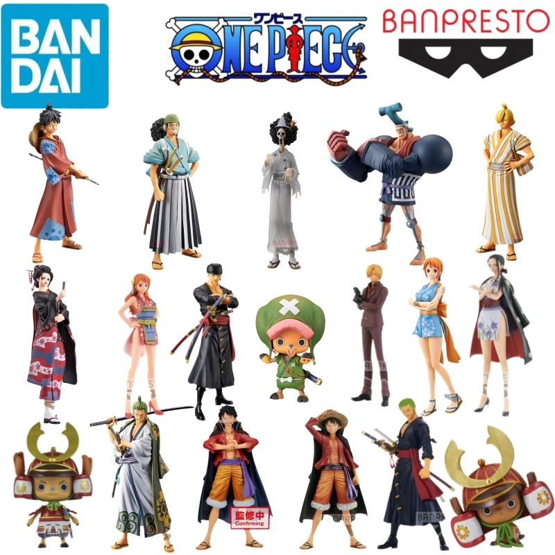 Bandai Banpresto-figuras de Anime originales para niños, juguetes de ...