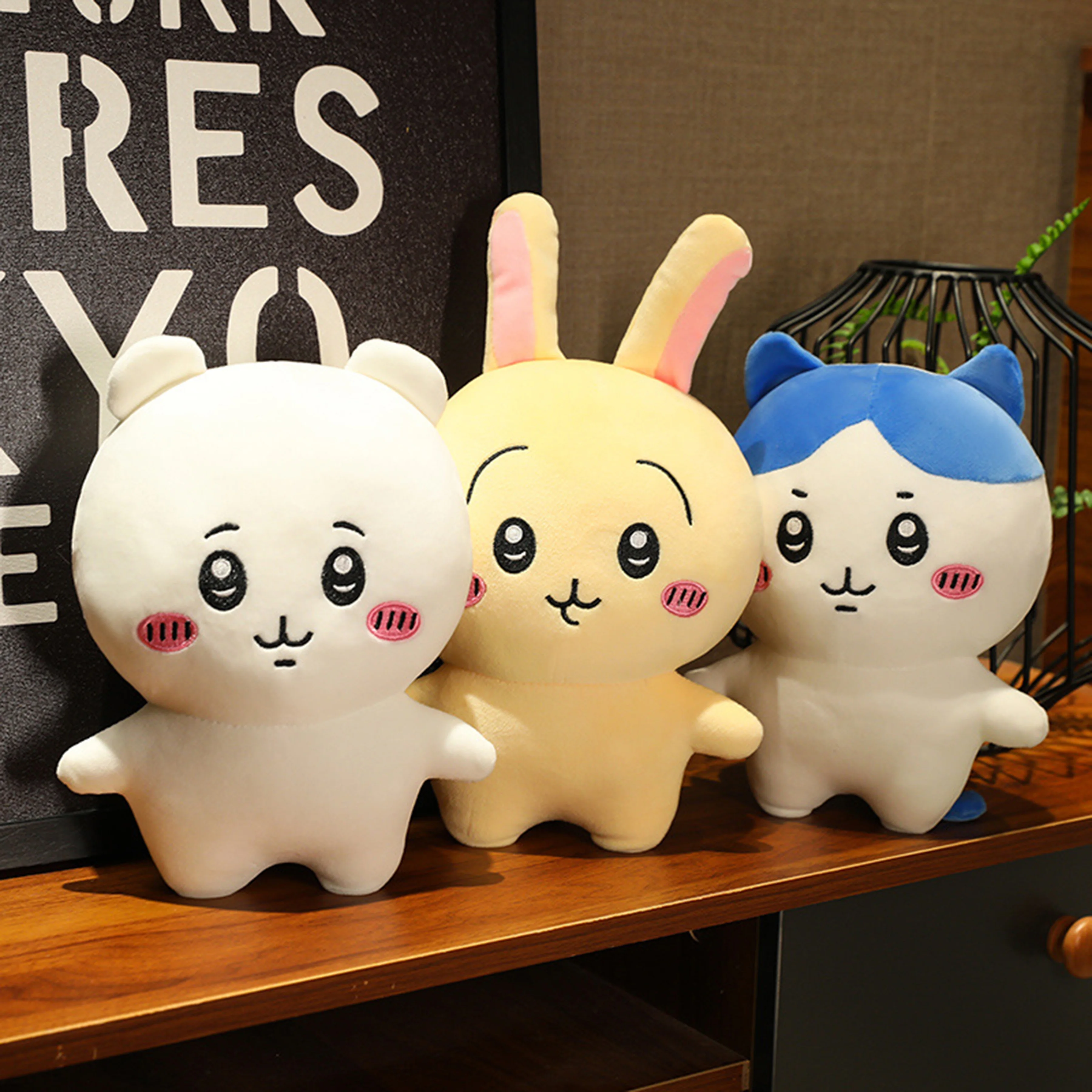 25cm-Chiikawa-Three-cute-animal-figures-Soft-doll-Cute-animated-doll ...