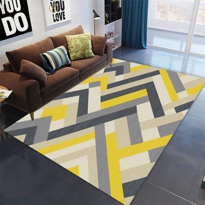 Modern-Abstract-Geometric-Pattern-Floor-Mat-Scandinavian-Art-Room-Decor ...