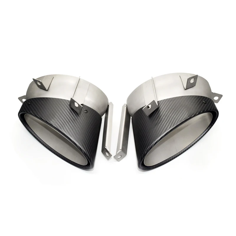 Oval-Carbon-Fiber-Exhaust-Tip-For-Audi-R8-V10-2010-2015-Carbon-Fiber ...