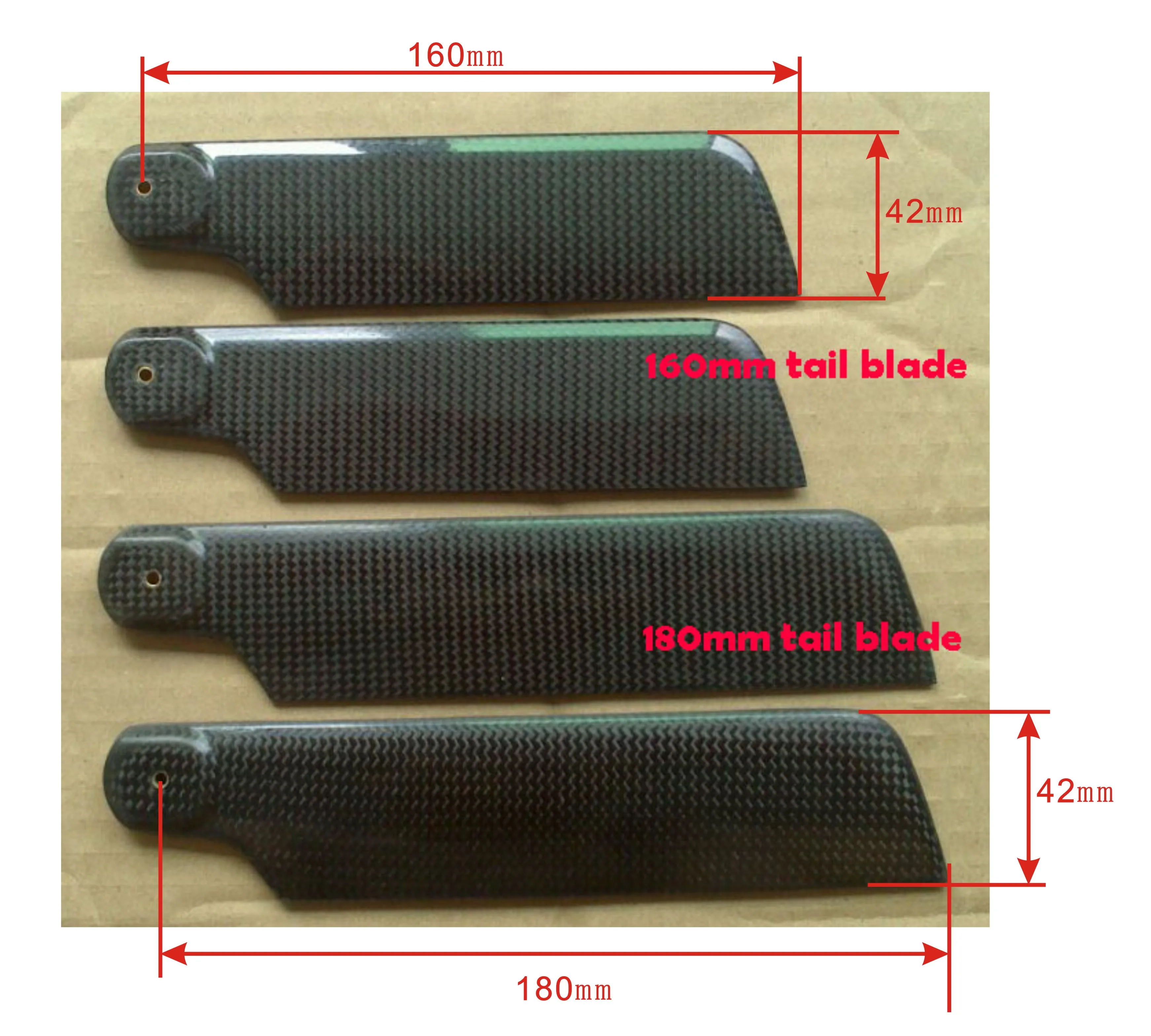 Real-Carbon-Fiber-180mm-Tail-Blade-For-25B-Helicopter-180mm-tail-rotor ...