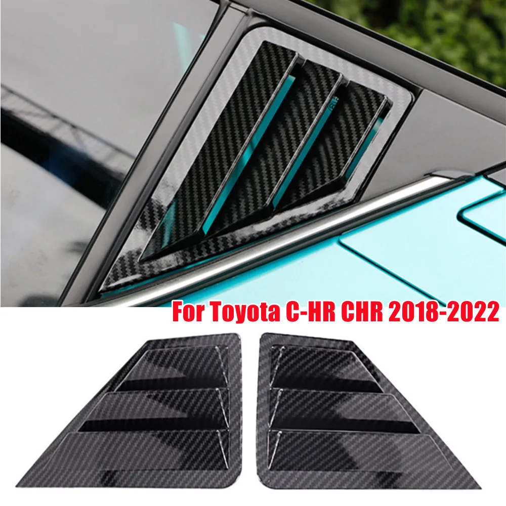 For Toyota C-HR CHR 2016-2021 Car Rear Window Quarter Louver Shutter ...