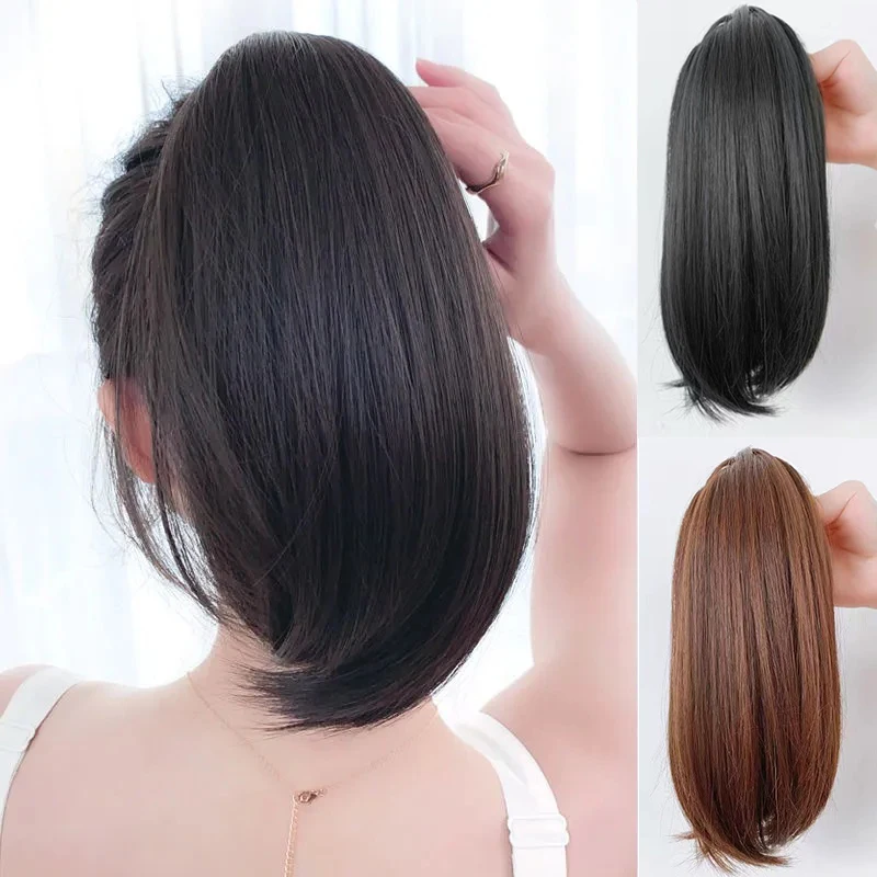 MSTN-coleta-corta-sint-tica-extensiones-de-cabello-con-Clip-de-garra-de ...