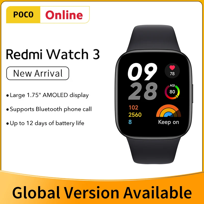New-Redmi-Watch-3-GPS-Smart-Watches-1-75-AMOLED-Screen-60Hz-Blood ...