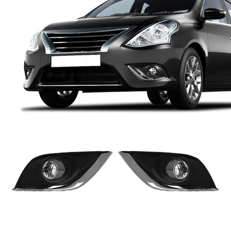For Nissan Sunny Led Fog Light VERSA Sedan ALMERA N17 2014 2015 2016 ...