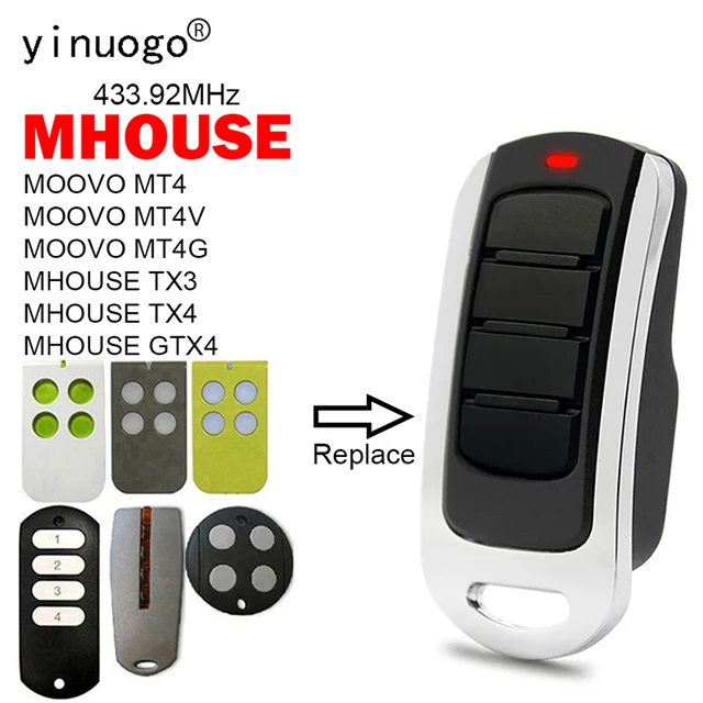 Mhouse Tx3 Tx4 Gtx4 Moovo Mt4 Mt4V Mt4G Gate Opener Távirányító Garázs ...