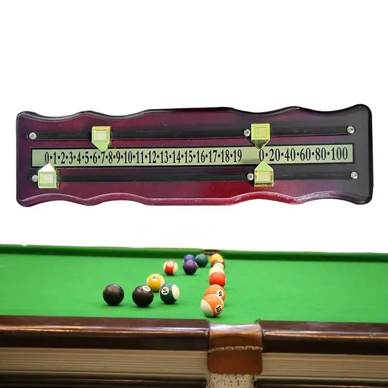 Billiards-Score-Keeper-Shuffleboard-Mounted-Scoreboard-Wood-Billiard ...