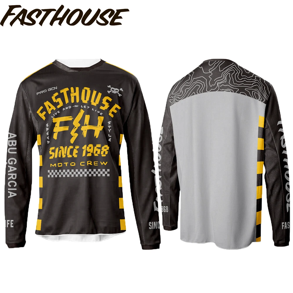 2023-Men-FASTHOUSE-Cycling-Quick-Dry-Motocross-Jersey-Downhil-Mountain ...