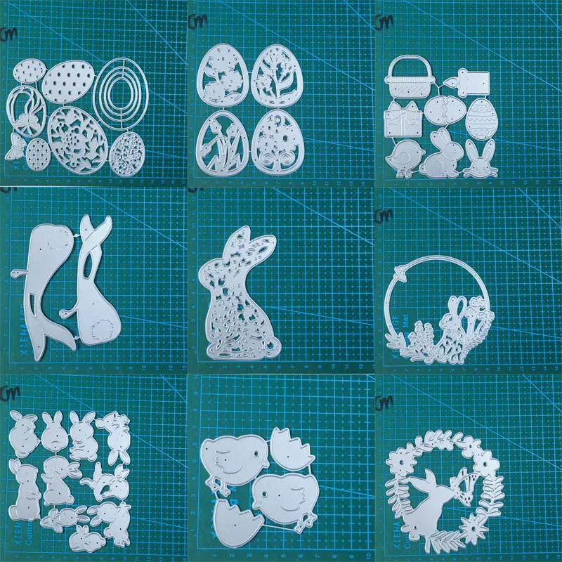 Easter Bunny chicken Egg basket metal cutting dies mold Scrapbooking ...