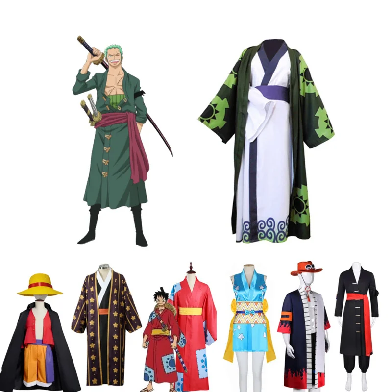 Monkey-D-Luffy-Cosplay-Costume-Anime-Roronoa-Zoro-Portgas-D-Ace-Robe ...
