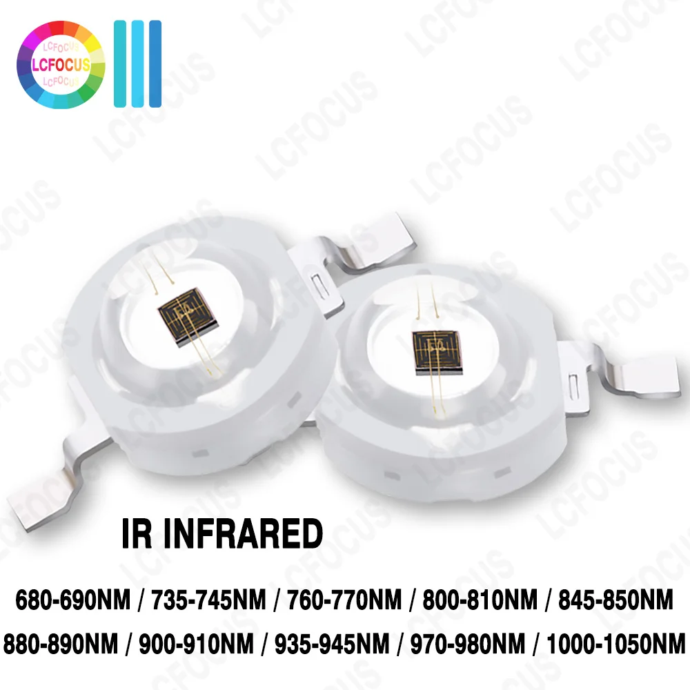3W-5W-Infrared-LED-Chip-IR-680nm-740nm-800nm-850nm-880nm-900nm-940nm ...