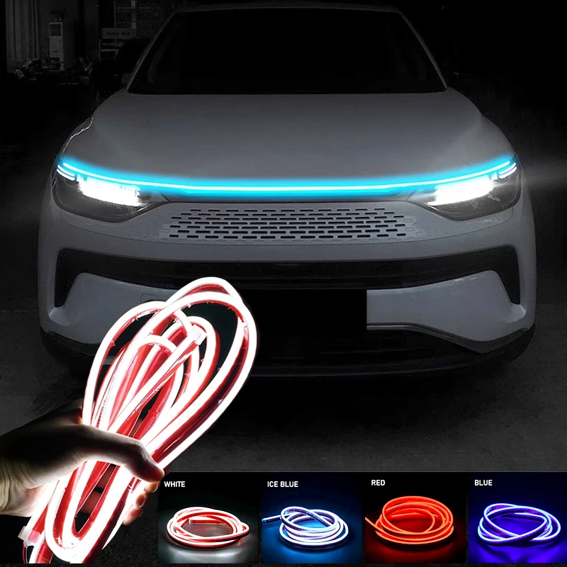 12V-Car-LED-Daytime-Running-Light-Scan-Starting-Car-Hood-Light-Strip-1 ...