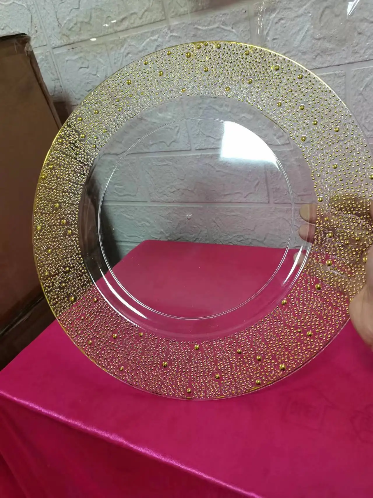 25-50-100pcs-Wedding-Party-Christmas-Decorative-Plate-Transparent ...