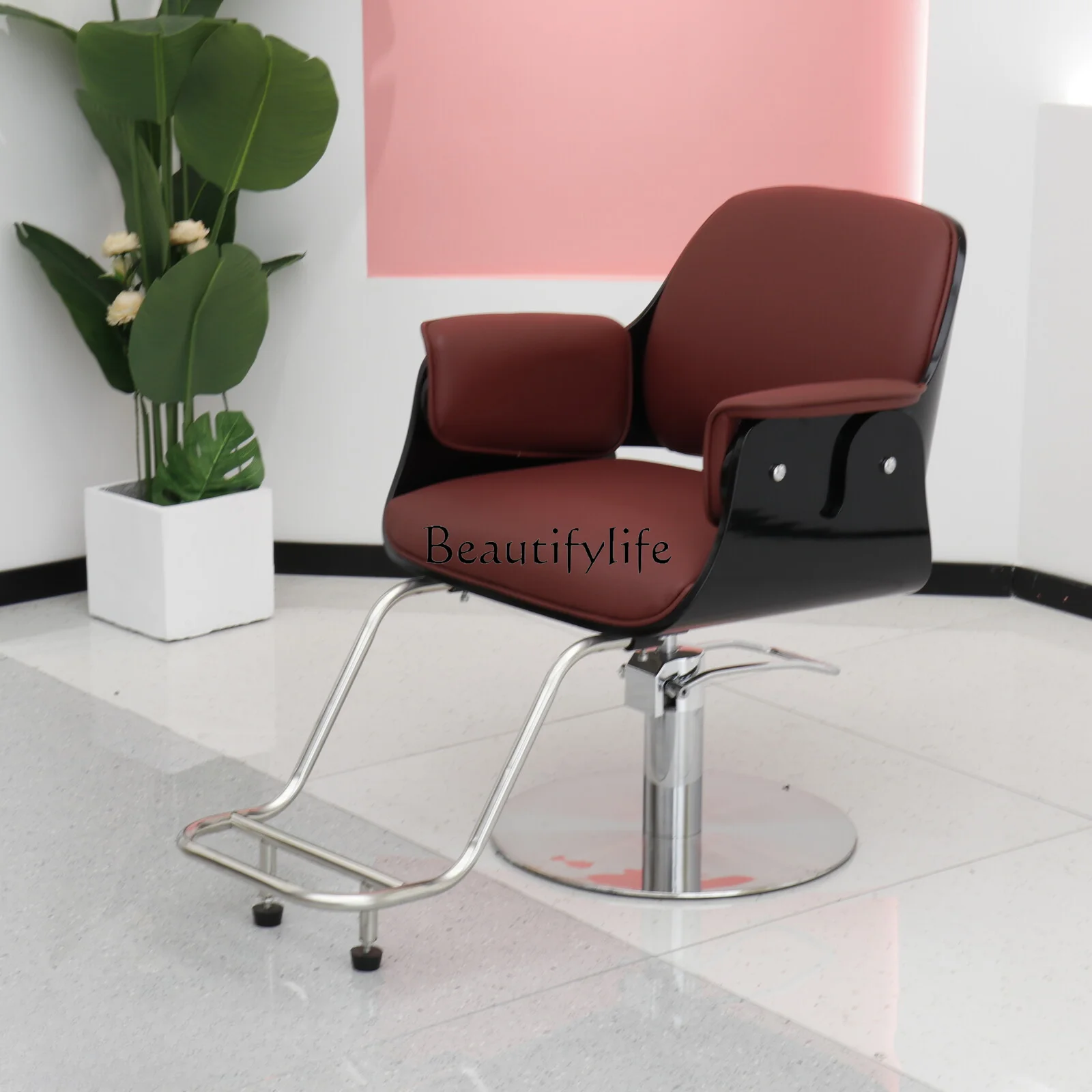 Light-Luxury-Salon-Chair-Simple-for-Hair-Salon-Adjustable-Rotating-Hot ...