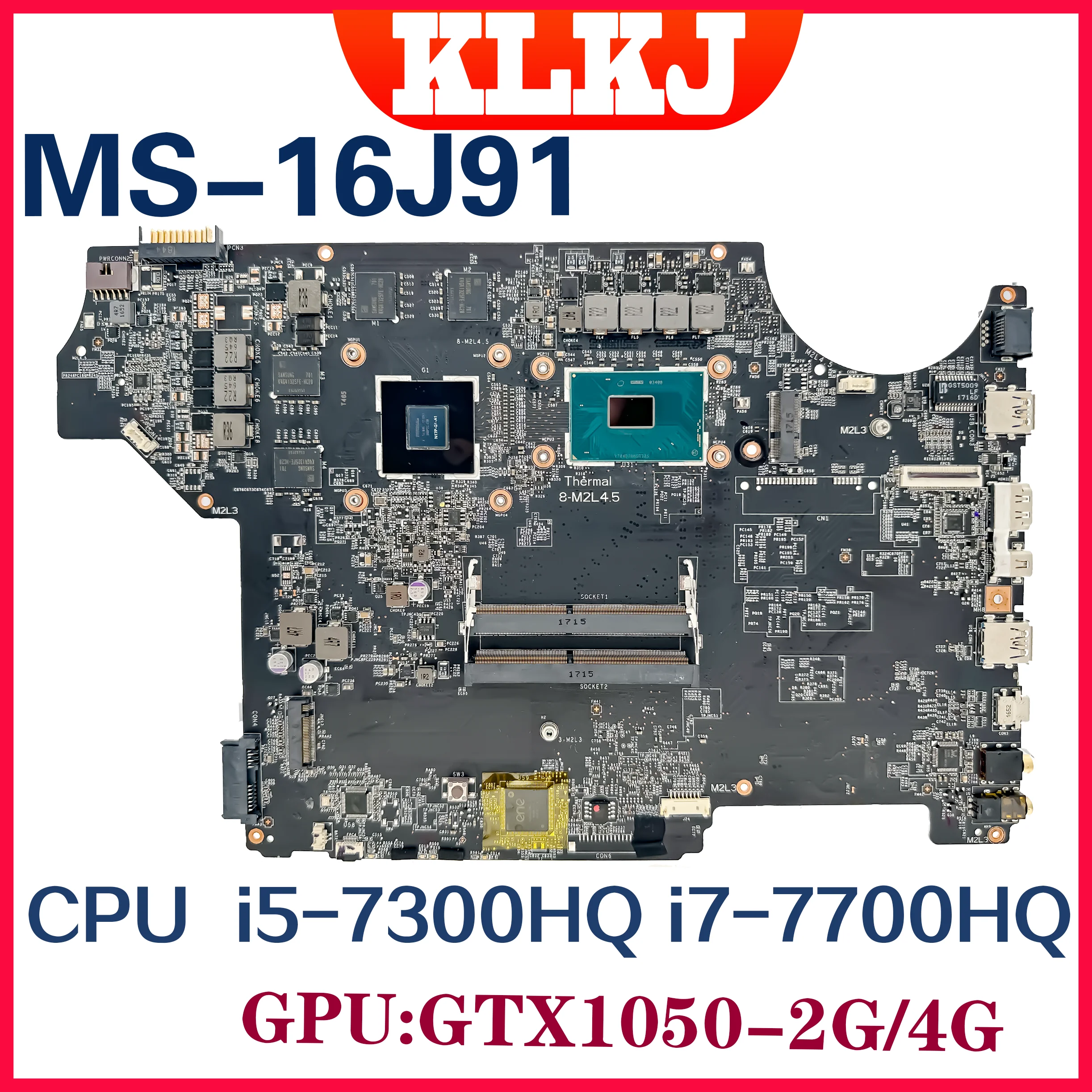 KEFU-placa-base-para-ordenador-port-til-MS-16J91-para-MSI-MS-16J9-GL62M ...