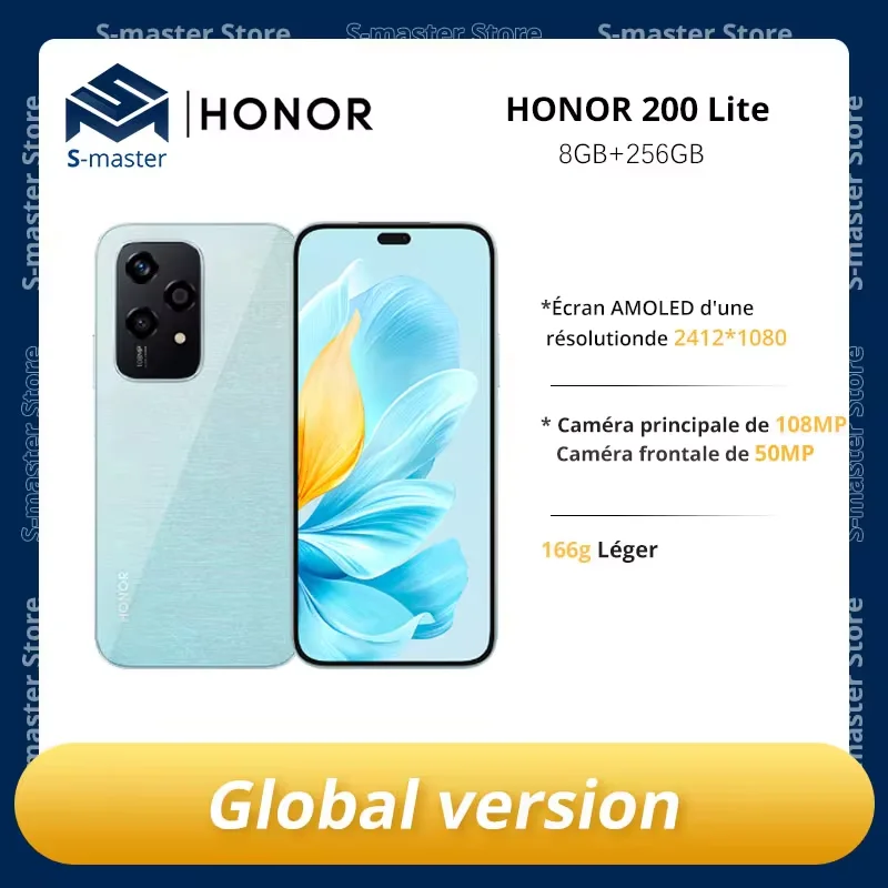 Global-version-HONOR-200-Lite-smart-phone-5G-android-MediaTek ...