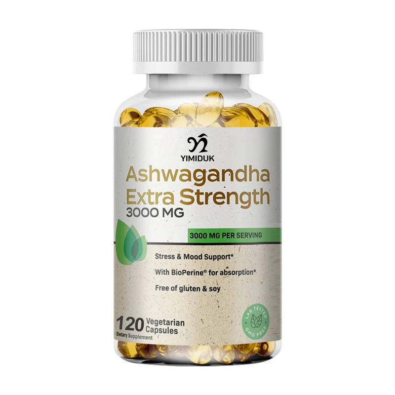 Ashwagandha Extract Capsules Improved Sleep Relieve Stress Enhances ...
