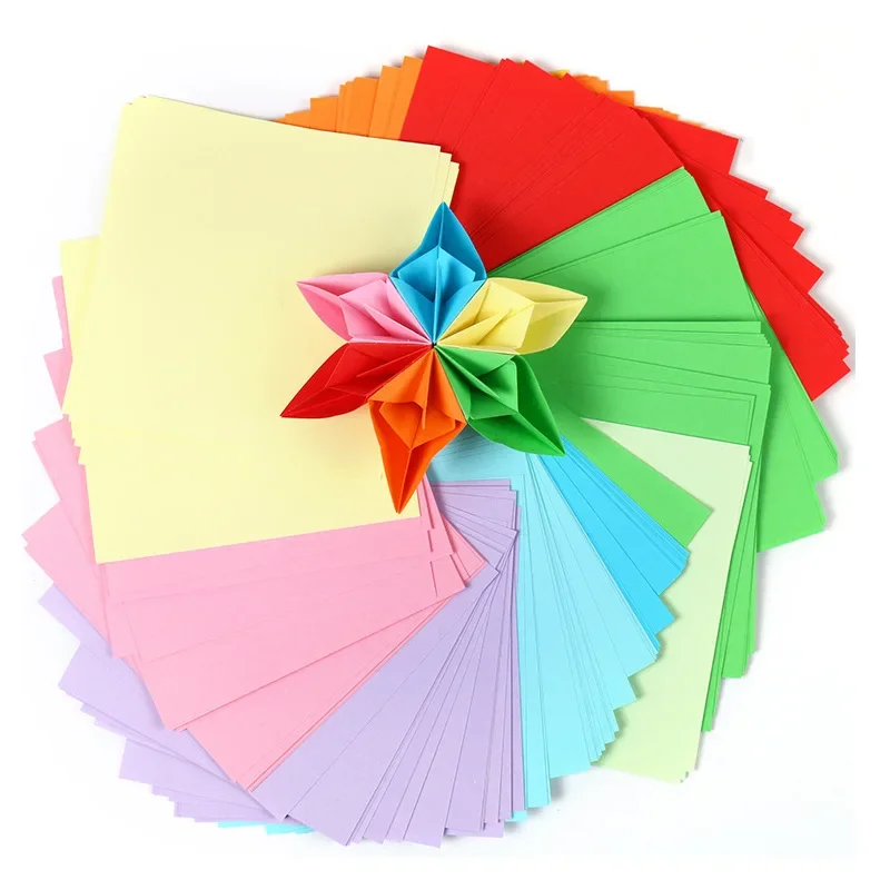 100-Sheets-Pack-Origami-Paper-Double-Sided-Color-Origami-DIY-Origami ...