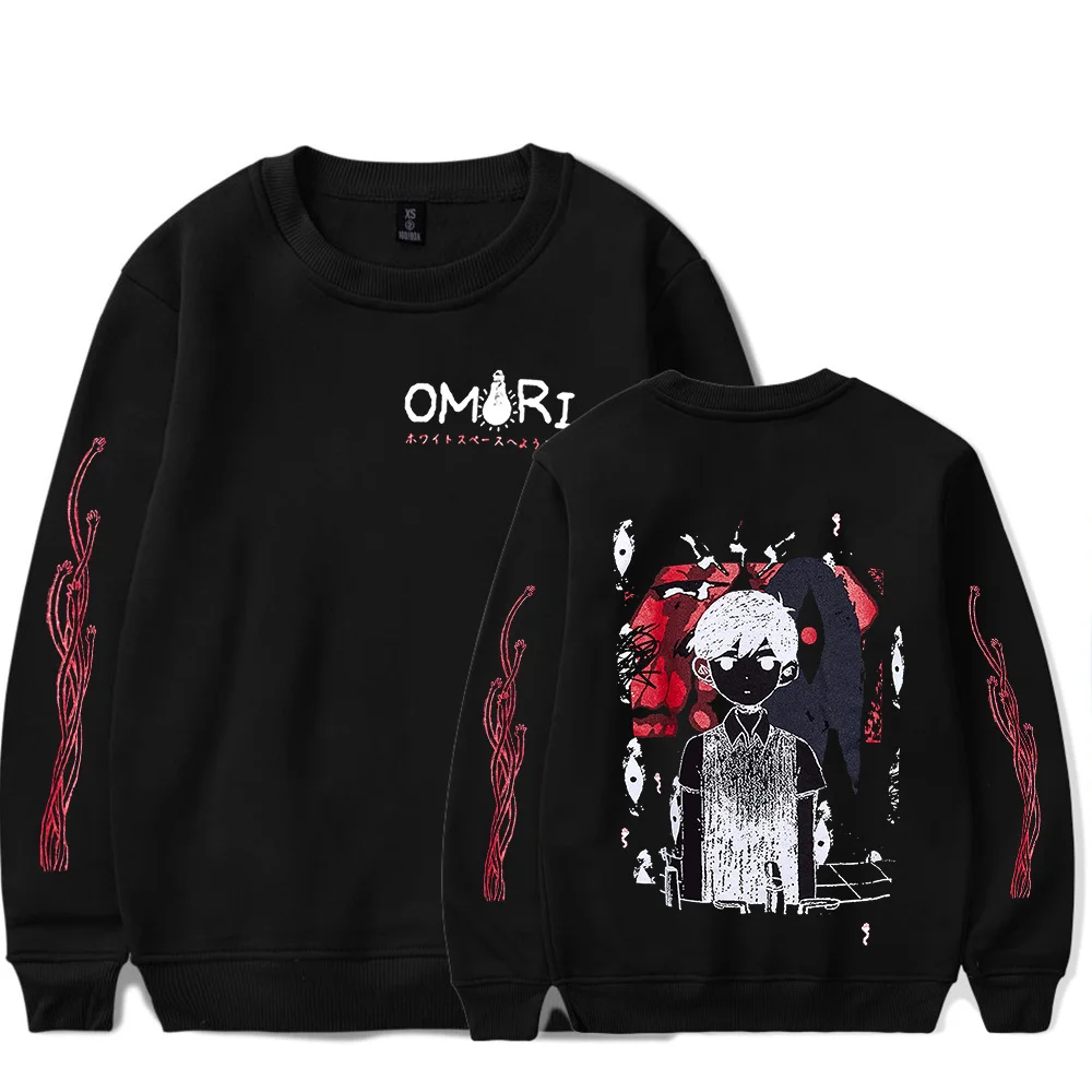 2023-Omori-Red-Space-crew-neck-sweatshirt-Merch-Popular-Graphics-sided ...