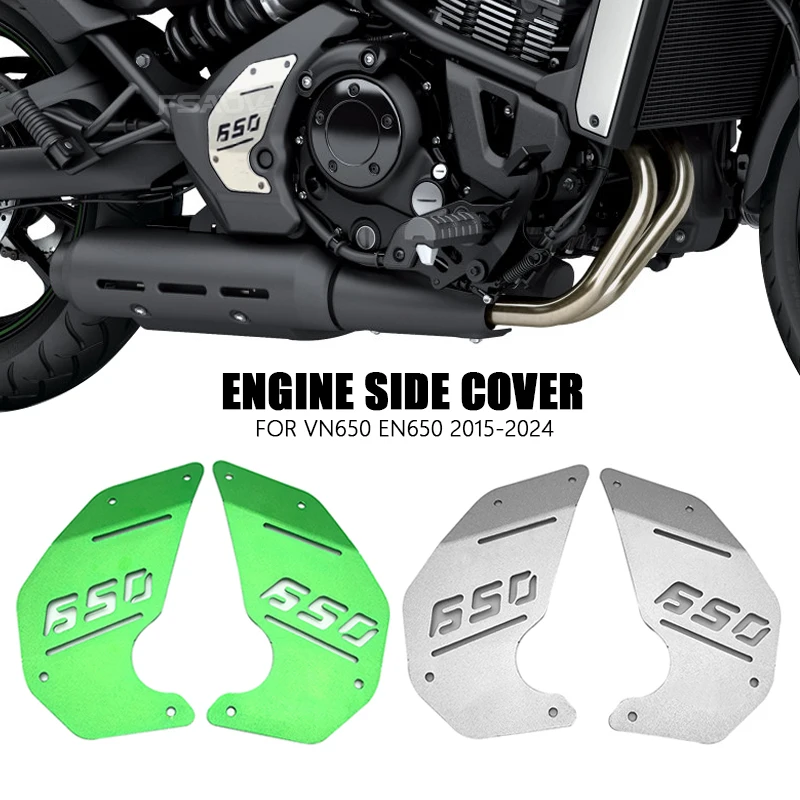 For Kawasaki Vulcan S 650 VN650 Engine Side Cover EN650 2015-2024 2023 ...