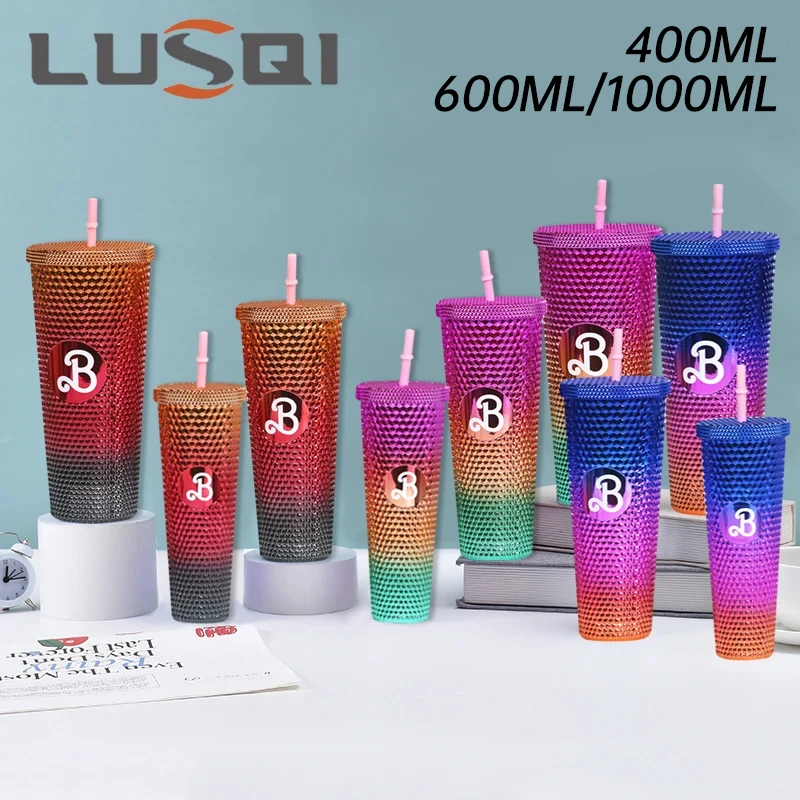 LUSQI-1pc-3pcs-Water-Bottle-Gradient-Plating-Drinking-Cup-Creative ...
