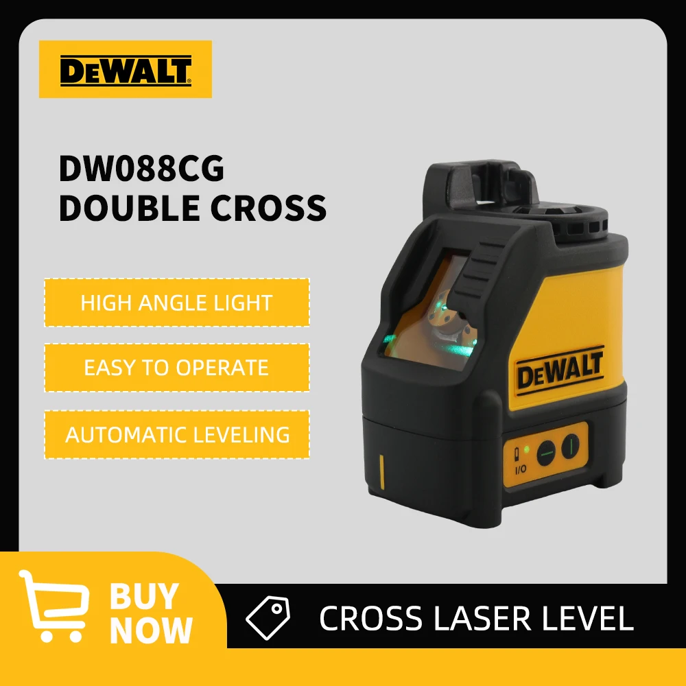 DEWALT-DW088CG-Double-Cross-Laser-Level-With-Green-Cross-Line-Lase ...