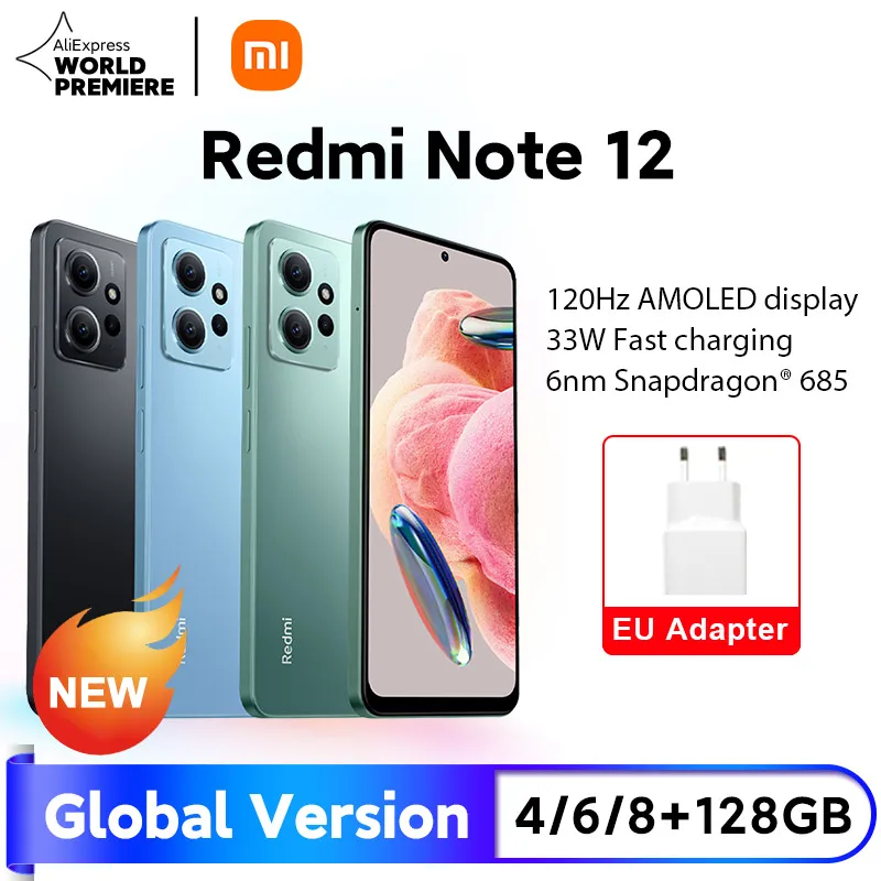[World Premiere] Xiaomi Redmi Note 12 Global Version 120Hz AMOLED 33W ...