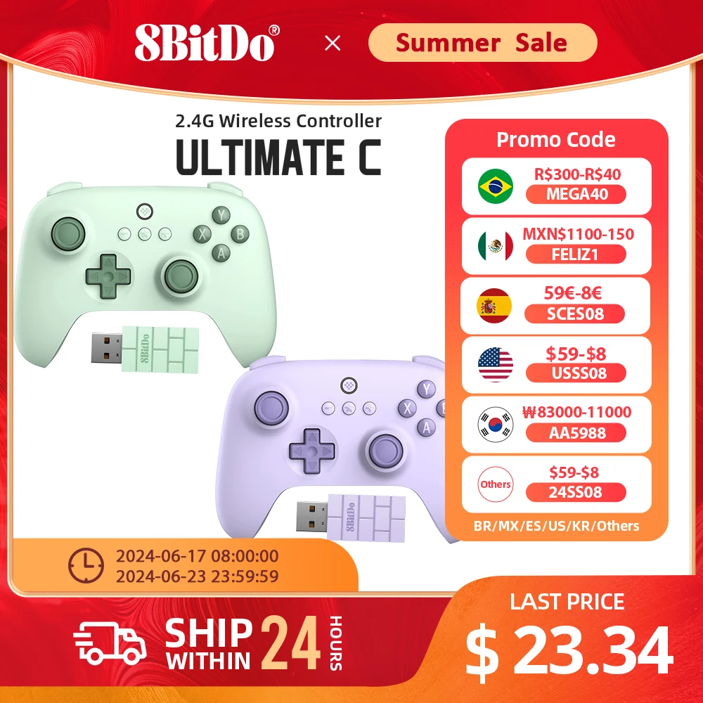 8BitDo-Ultimate-C-Wireless-2-4G-Gaming-Controller-Gamepad-for-PC ...