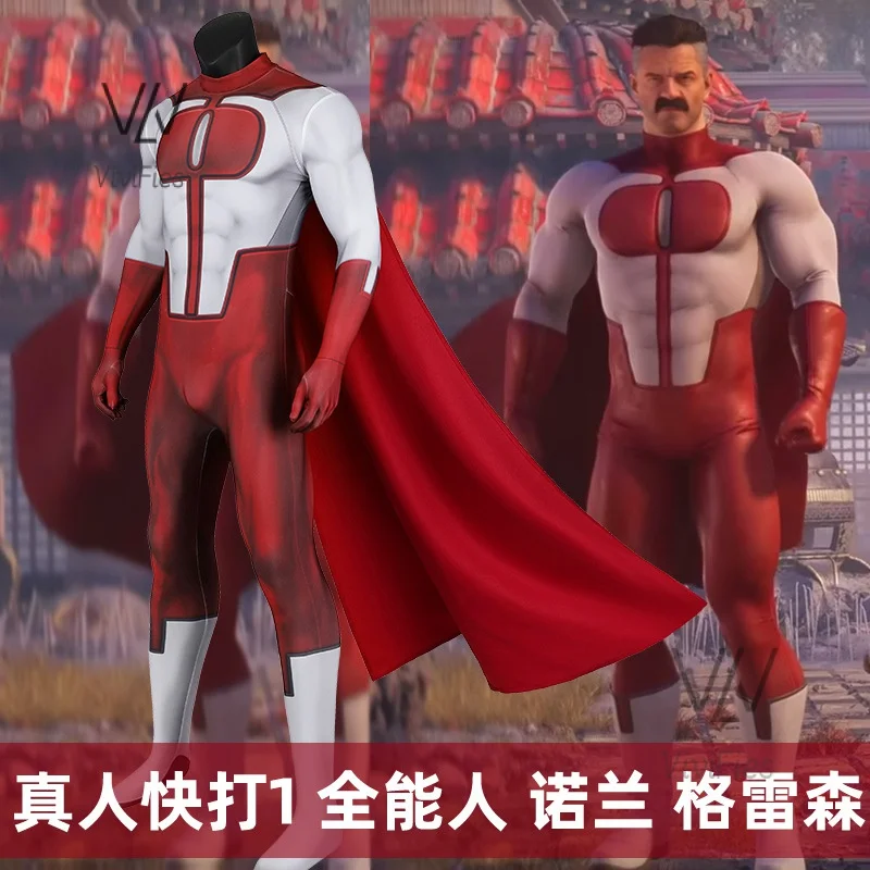 Monos-de-cosplay-invencible-para-Halloween-disfraz-de-Omni-man-traje-de ...