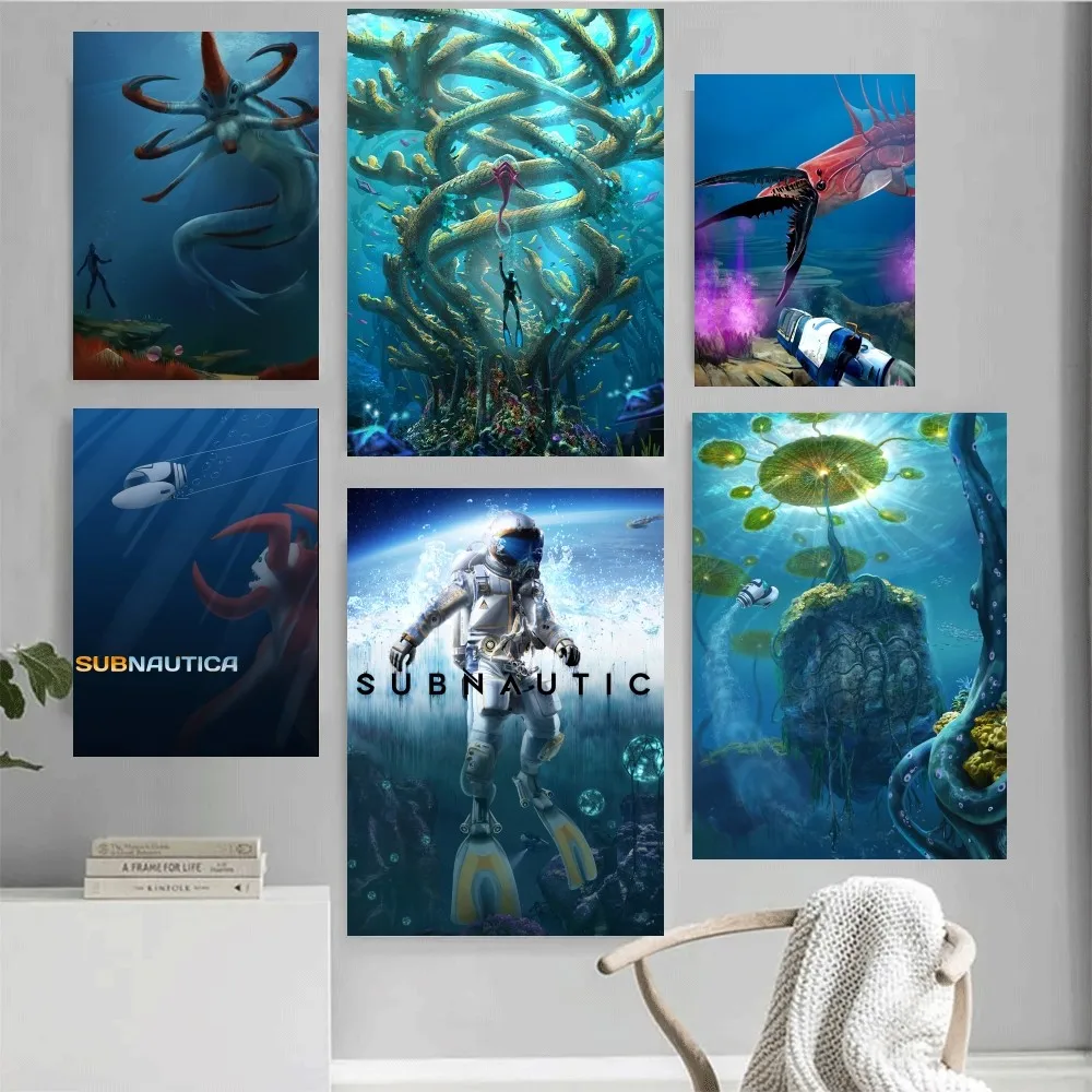 S-subnauticas-game-Poster-Home-Office-Wall-Bedroom-Living-Room-Kitchen ...