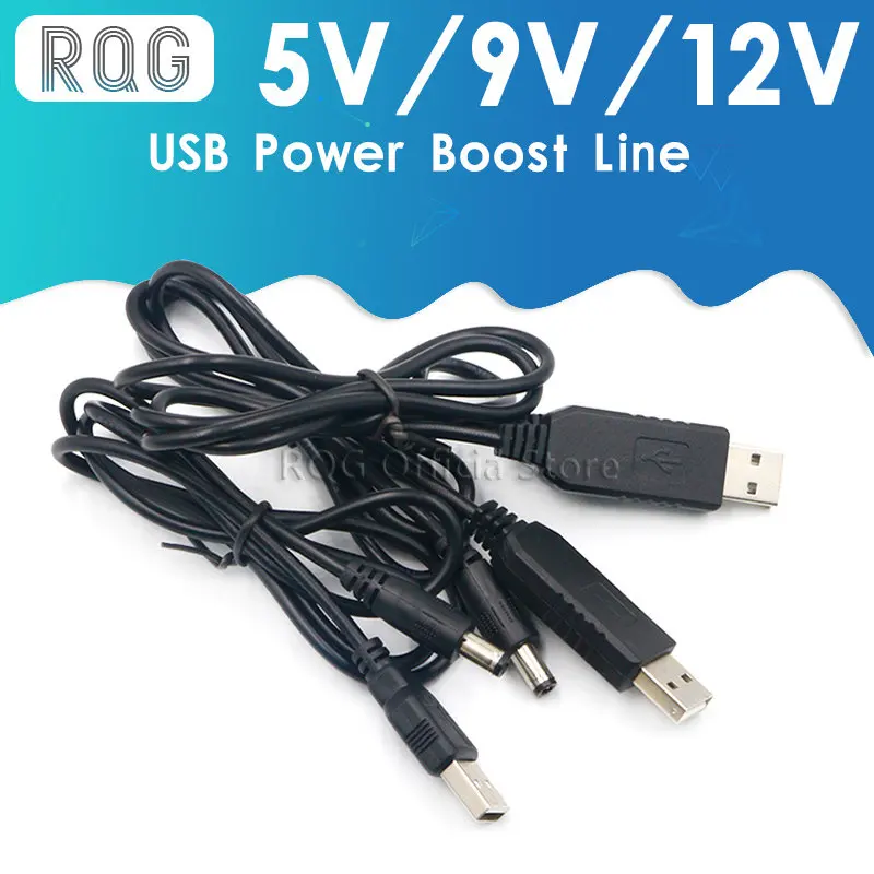 Usb Power Boost Line Dc 5v To Dc 9v / 12v Step Up Module Usb Converter Adapter Cable 2.1x5.5mm ...
