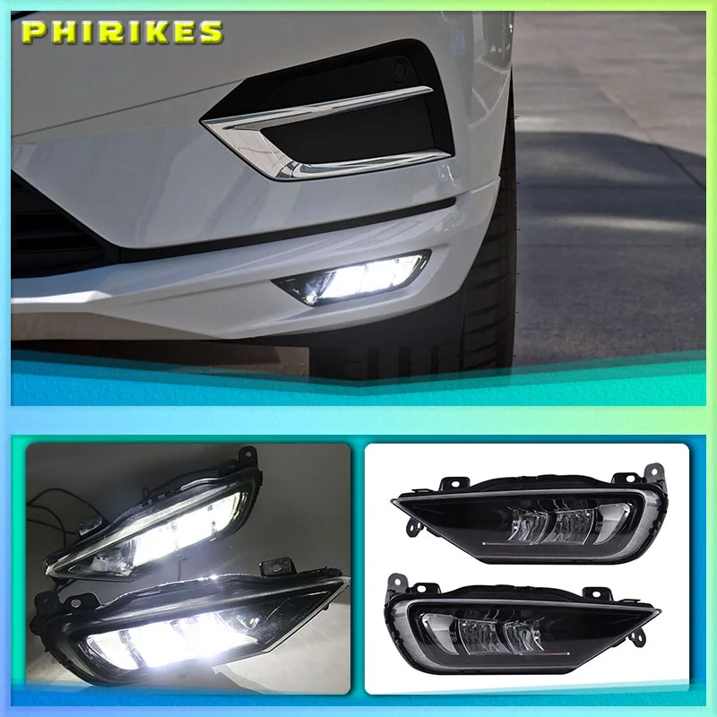 For-Volvo-XC60-2018-2019-2020-Daytime-Running-Light-DRL-LED-Fog-Lamp ...