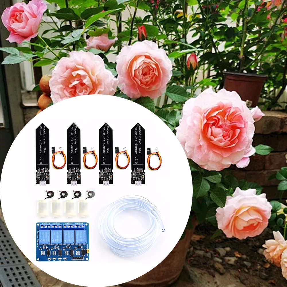 Automatic Irrigation DIY Kit Self Watering System with Capacitive Soil ...