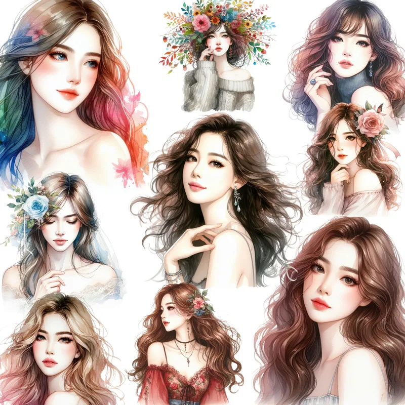 Beautiful-girl-Stickers-Crafts-And-Scrapbooking-stickers-kids-toys-book ...