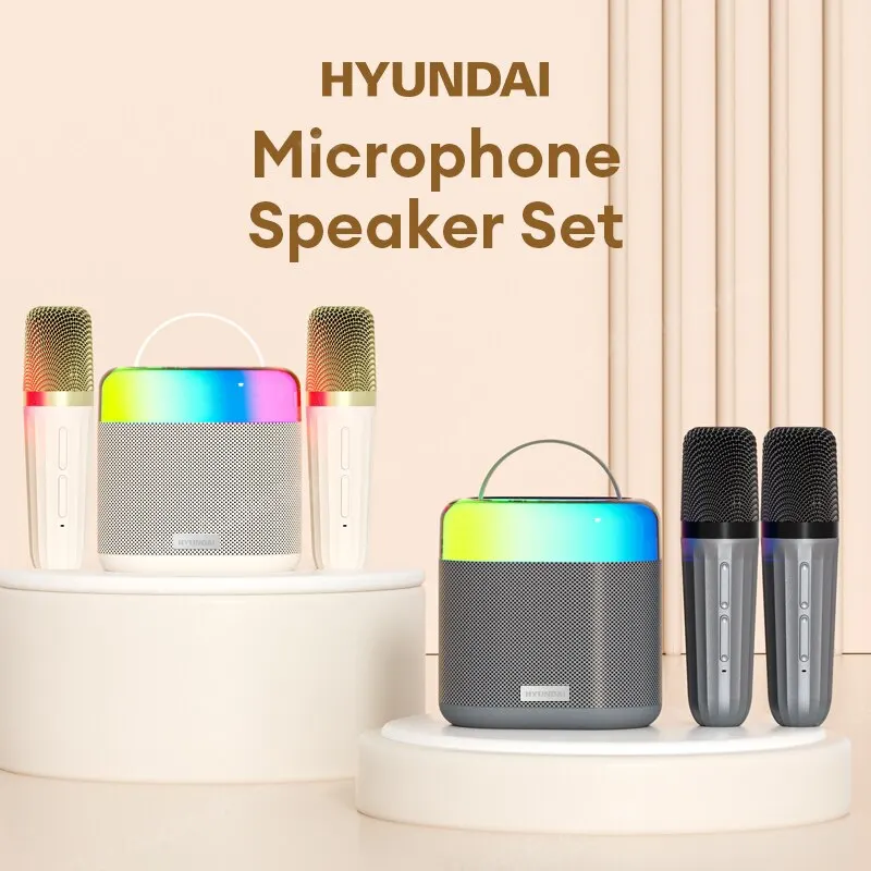 HYUNDAI-HY-S14-Microphone-Speaker-Set-Bluetooth-TF-Audio-Portable ...