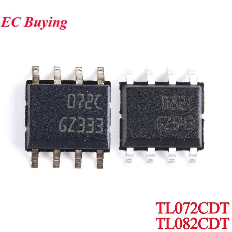 10Pcs/5pcs TL082CDT 082C 072C TL072CDT TL072 TL082 SOIC-8 Chip ...