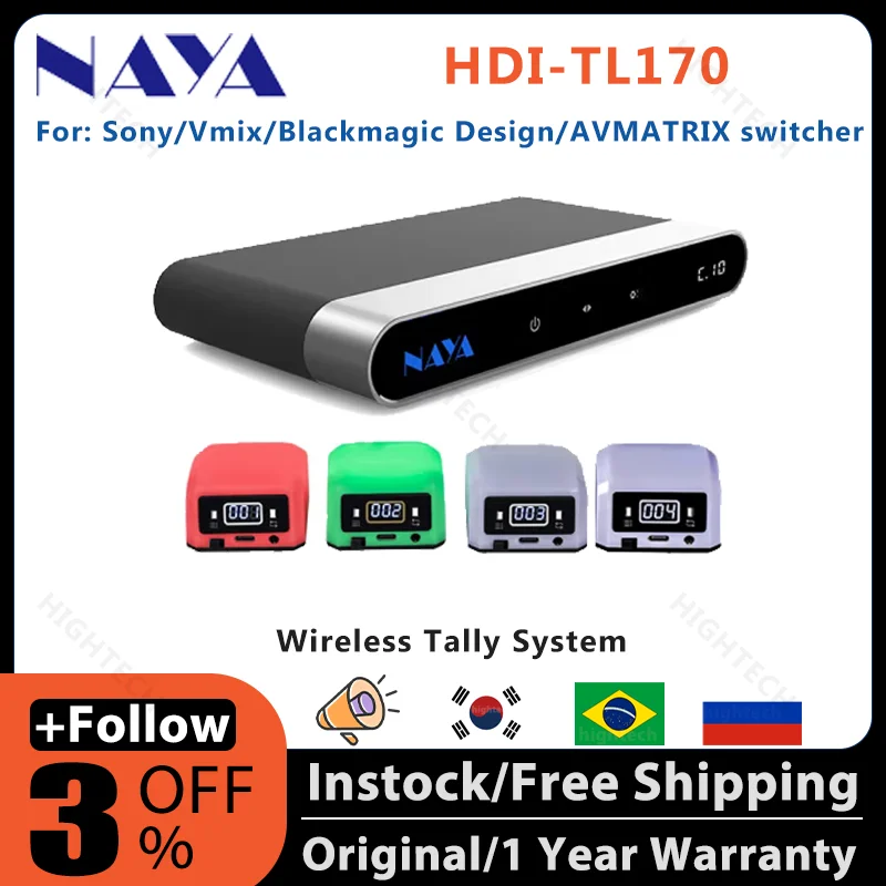 Naya-HDI-TL170-wireless-tally-system-Tally-light-2000m-transmission ...