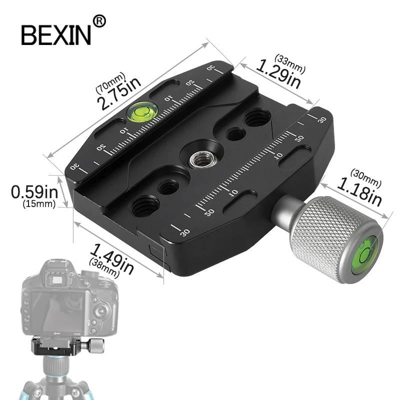 Bexin Camera Clamp Quick Release Clamp Tripod Mount Adapter Profession ...