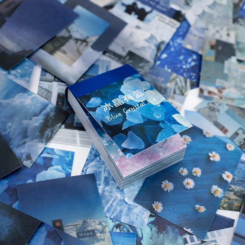 50 Sheets Ins Landscape Stickers Book Forest Dusk Planner Stickers For ...