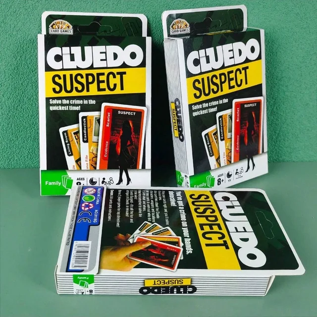 1pc “Cluedo Suspect” Fun Strategy Card Game,Party Board Games,Family ...