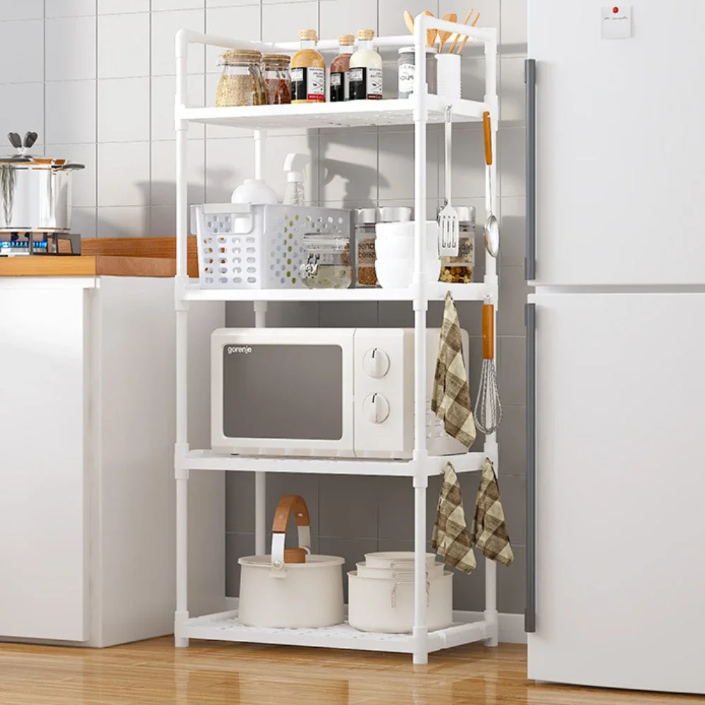 Kitchen-Multilayer-Storage-Rack-Floor-Standing-Microwave-Oven-Racks ...