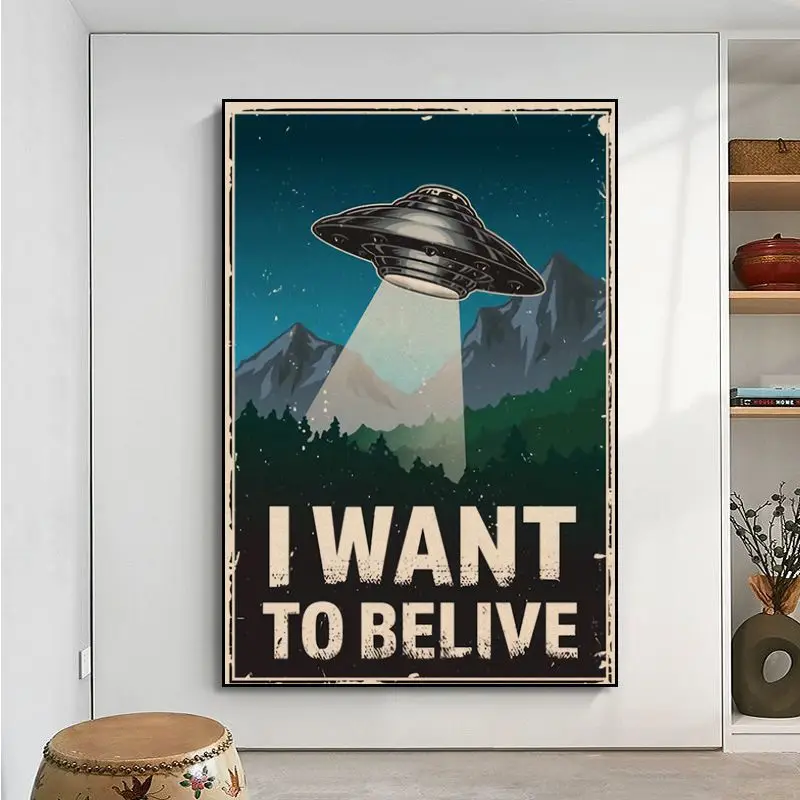 X Files I Want To Believe Poster Mulder Office