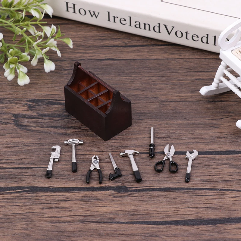 1-12-Dollhouse-Miniature-Toolbox-Handmade-Mini-Tools-Sets-Model ...