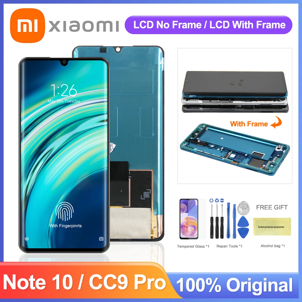 6.47'' Original CC9 Pro Display Screen, for Xiaomi Mi Note 10 / Note 10 Pro M1910F4G Lcd Display ...