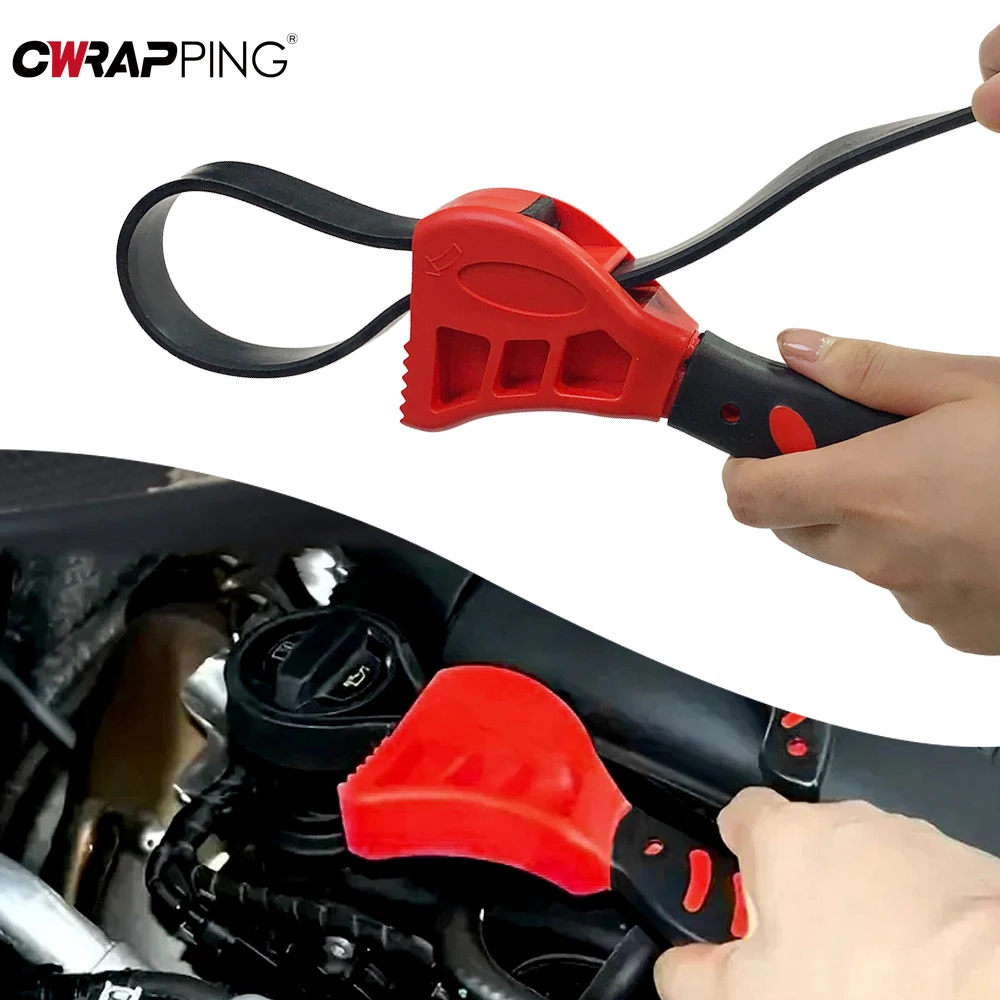1Pcs-Car-Belt-Wrench-Oil-Filter-Puller-Strap-Spanner-Chain-Wrench-Strap ...