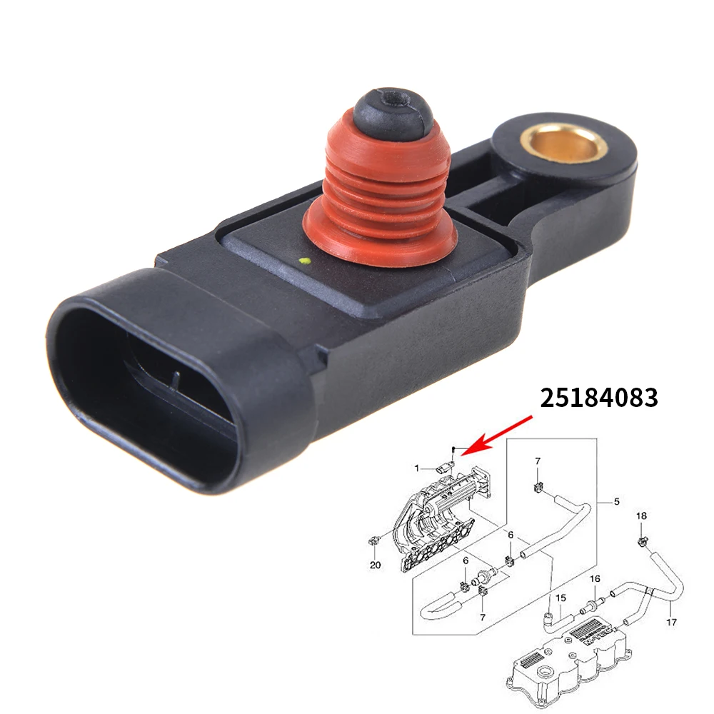 25184083-New-Manifold-Absolute-Pressure-Map-Sensor-Fits-For-Chevrolet ...